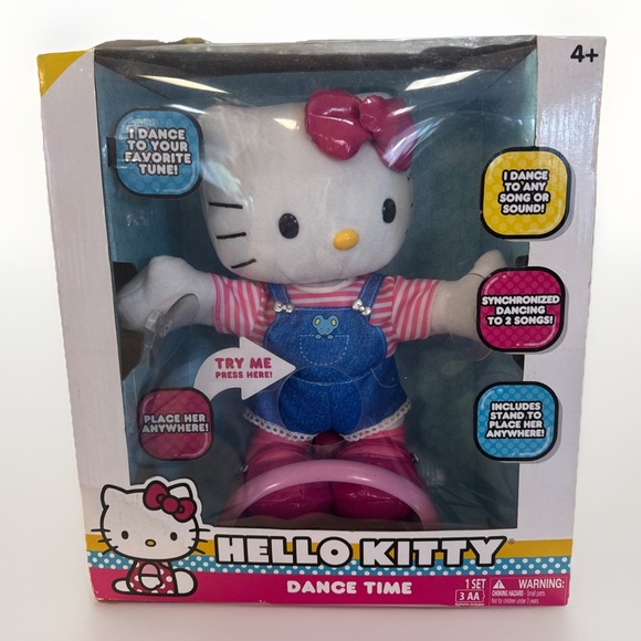 Sanrio | Cat | Hello Kitty Dance Time Stuffed Plush Toy Dancing Sound ...